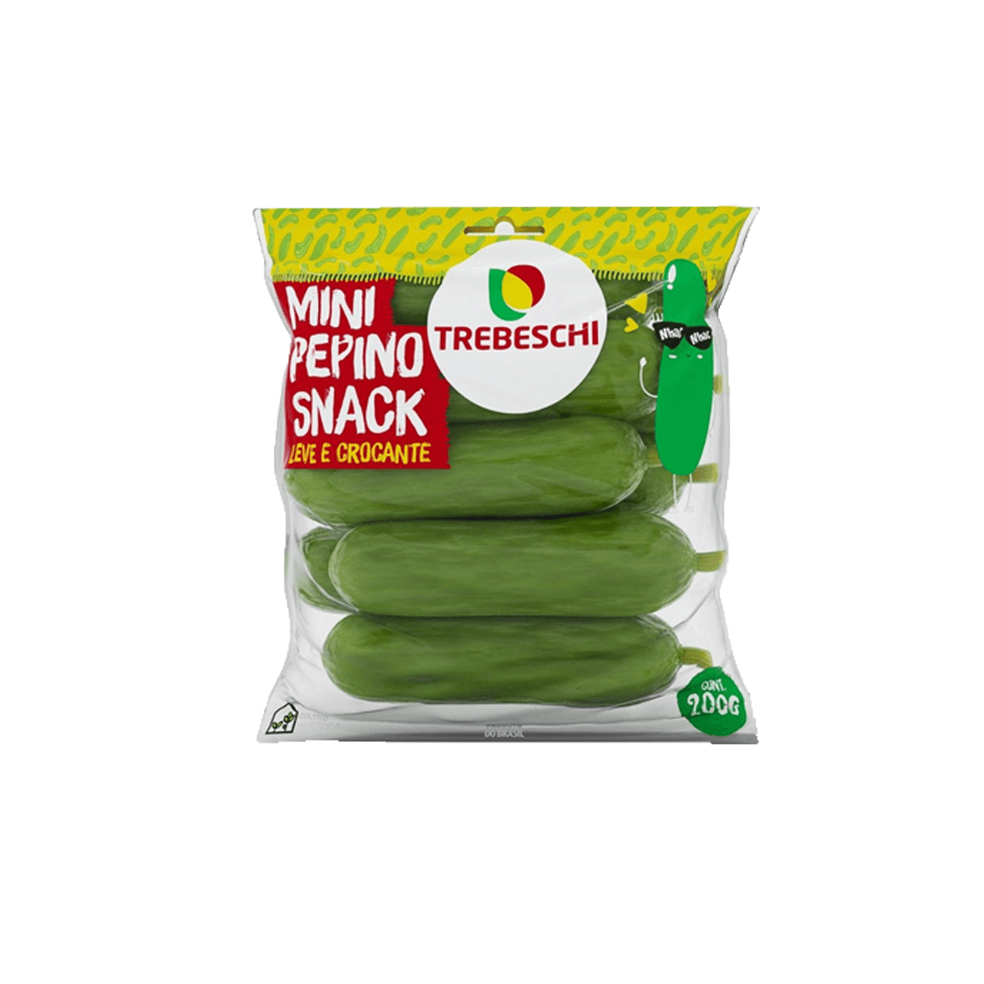 Mini Pepino Snack Leve e Crocante Trebeschi 200g