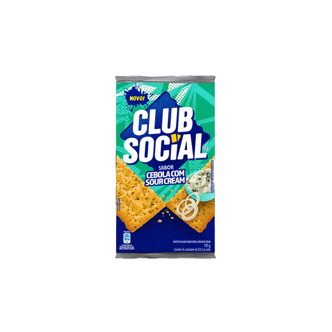 Biscoito Club Social Cebola com Sour Cream 141g