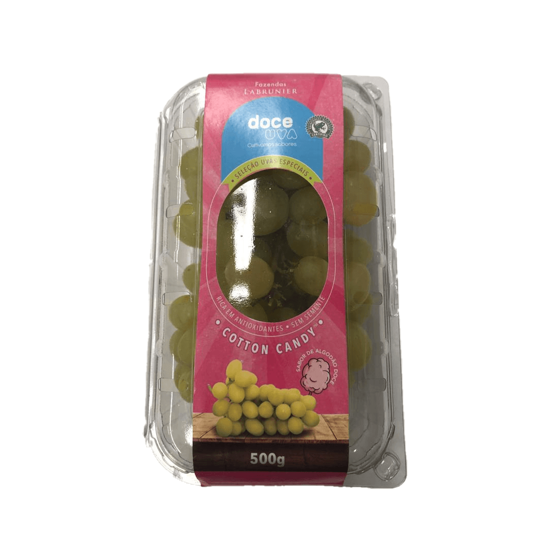 Uva Cotton Candy Sem Semente Doce Uva 500g