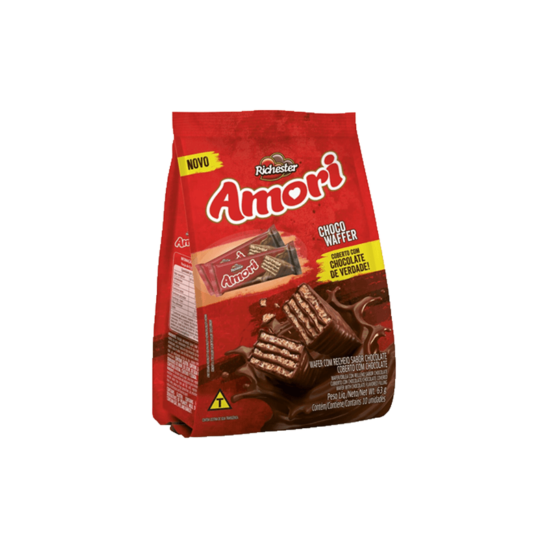 Biscoito Chocowaffer Amori 63g